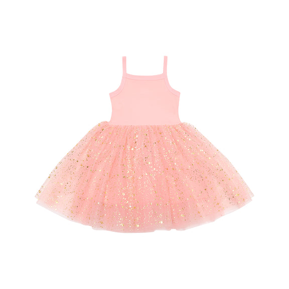 Girls' Coral Sparkle Dress – Bob & Blossom